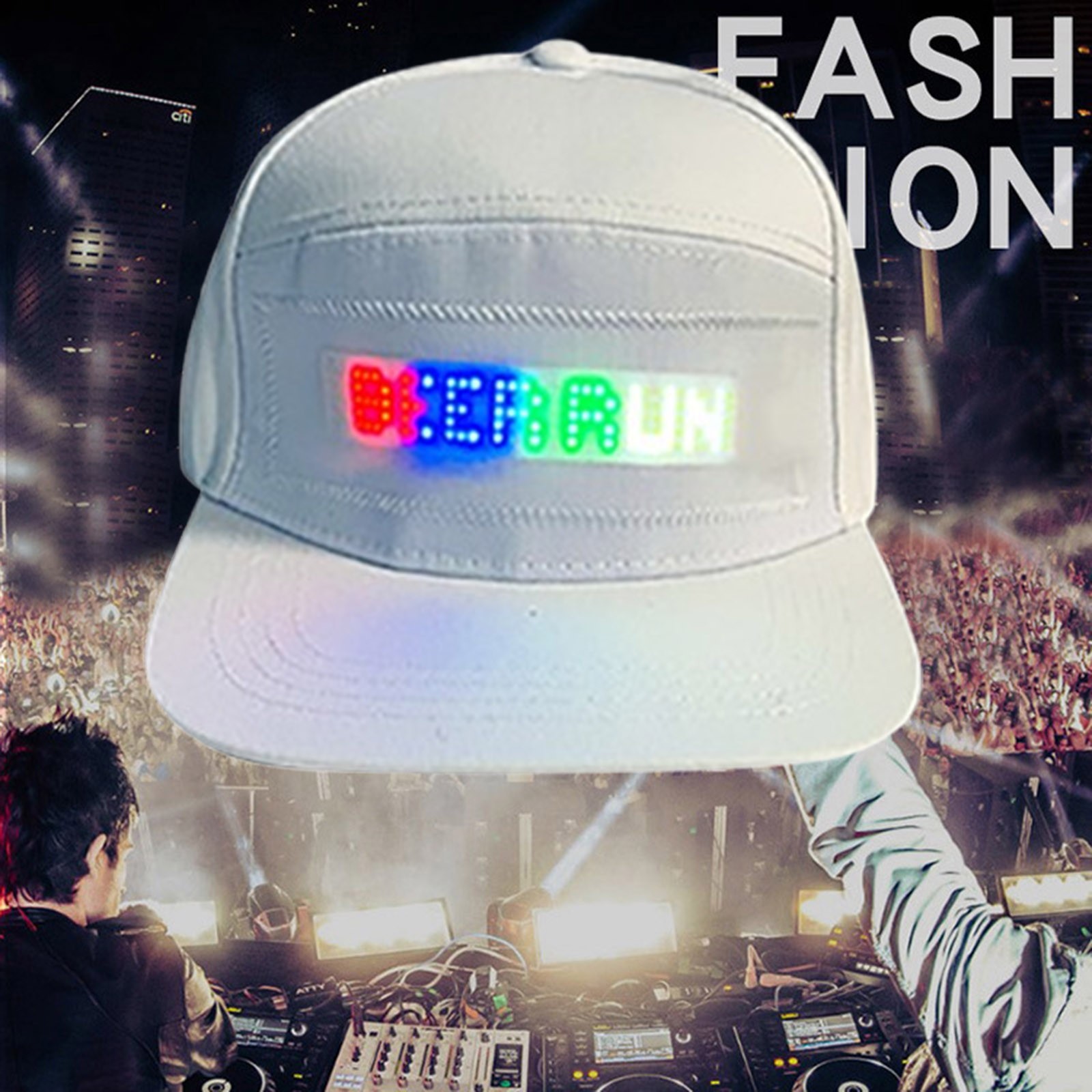 Yoyoway LED Rolling Display Hat LED Rolling Display Hat LED Display Hat Rolling LED Display Hat ...