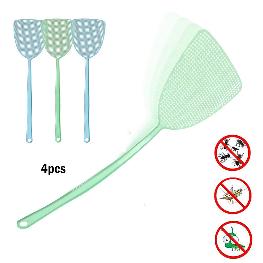 Yoziaaoa 12 pcs Fly Swatter,Plastic Heavy Duty Manual Fly Killer, Long ...