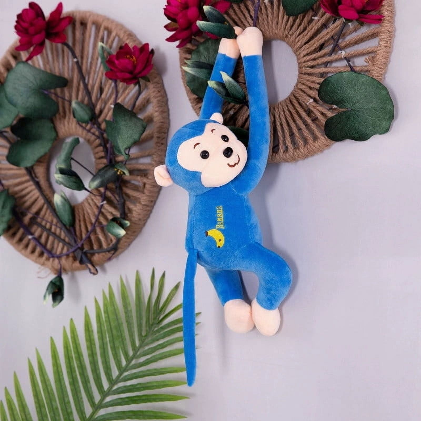 Yoziaaoa 5 Pcs Cute Long-Armed Monkey Doll 17.8 inch Hanging Monkey ...