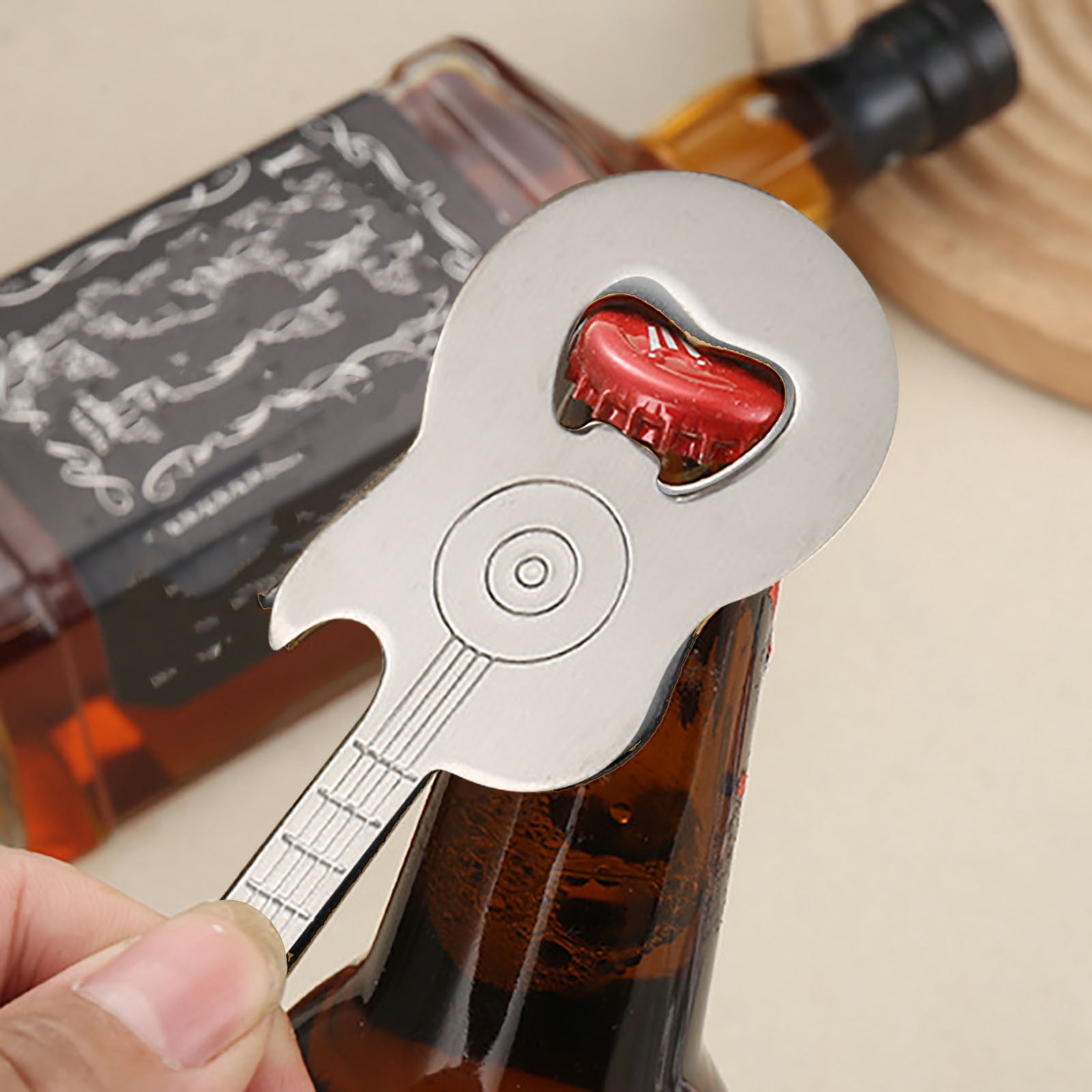 Yoziaaoa 5 Pcs Stainless Steel Guitar Bottle Opener, Unique Music Theme ...