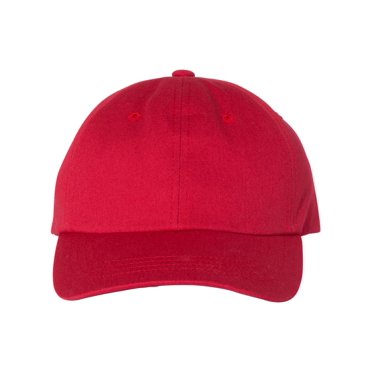 D&I Basic Baseball Cap Adjustable Closure Curved Visor Hat-Red ...