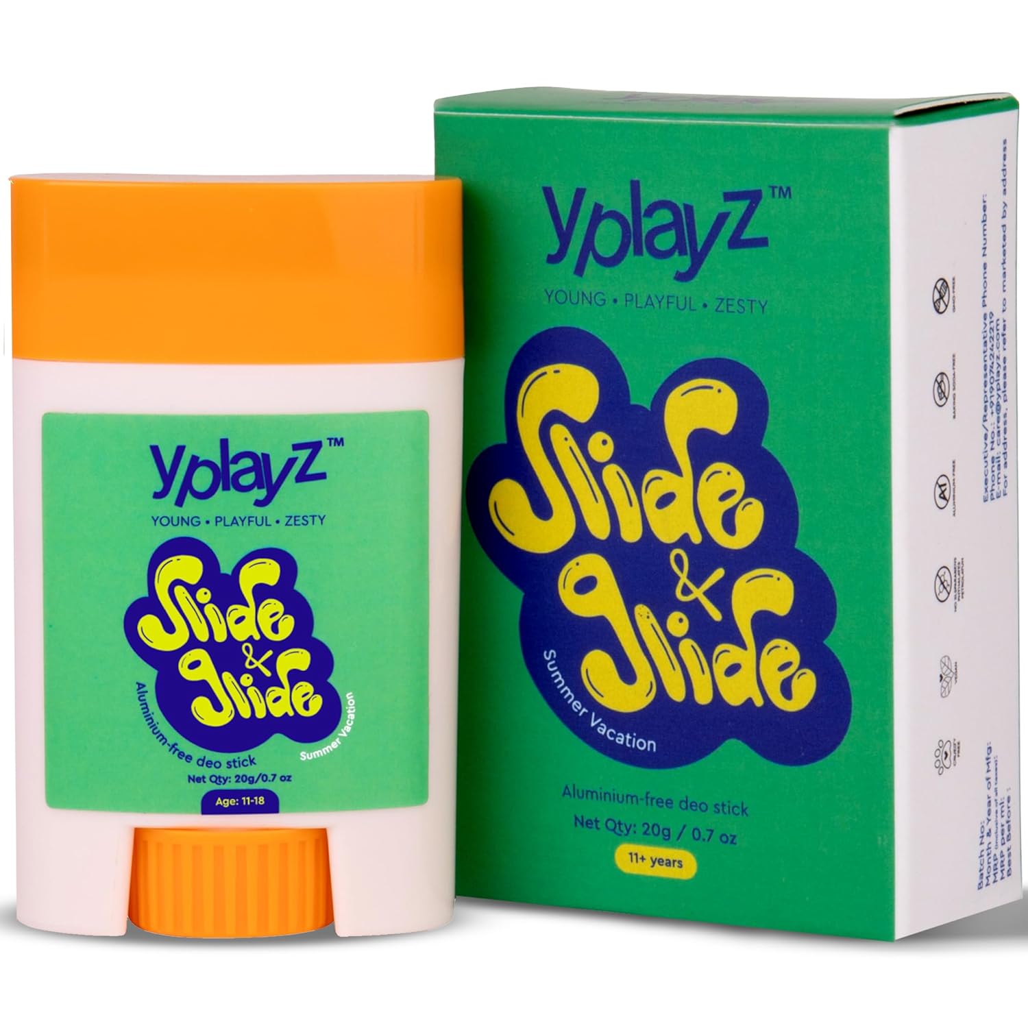 YplayZ Slide & Glide Deo Stick for Kids & Teens (11–18 Yrs) | Jasmine ...