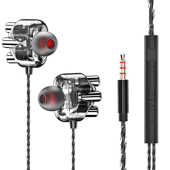 Yrmaups Wired In Ear Headphones, HiFi Stereo Earphones With 3.5mm Jack ...