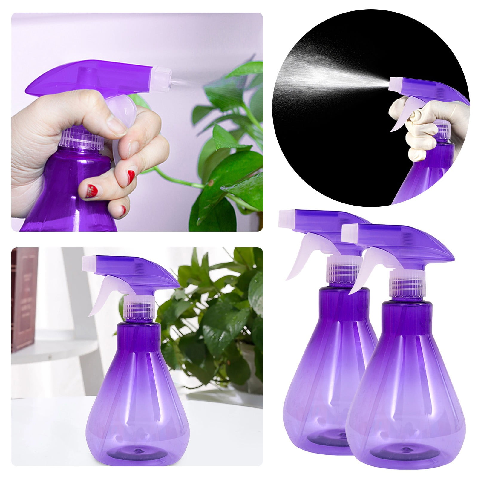 YruYptpaln 500ml 2Pcs Spray Bottles Small Empty Spray Bottles For Hair ...