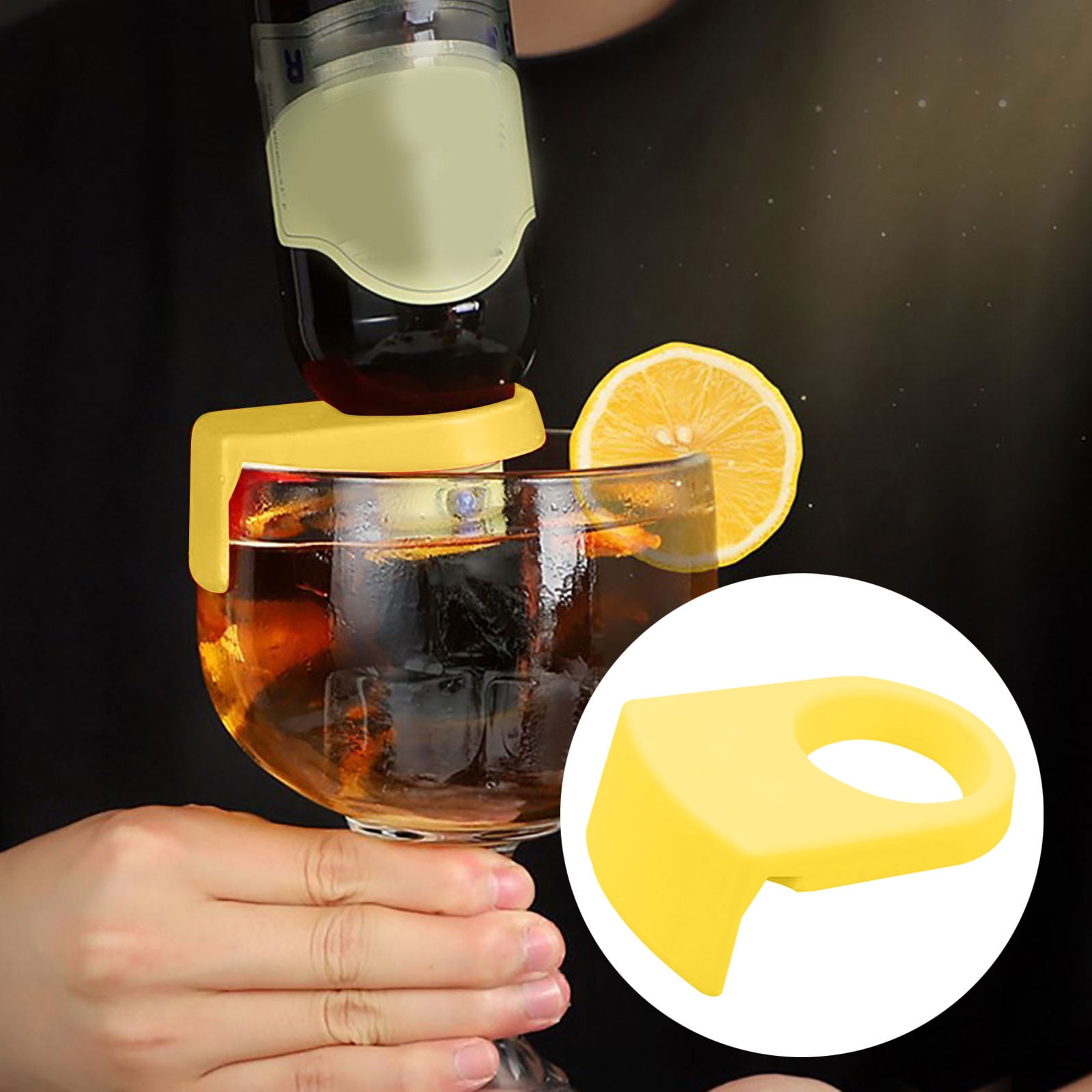 YruYptpaln Color Buckle Drinking Bottle Clip Application: Bar Mini Bottle Clip Tall Glass ...