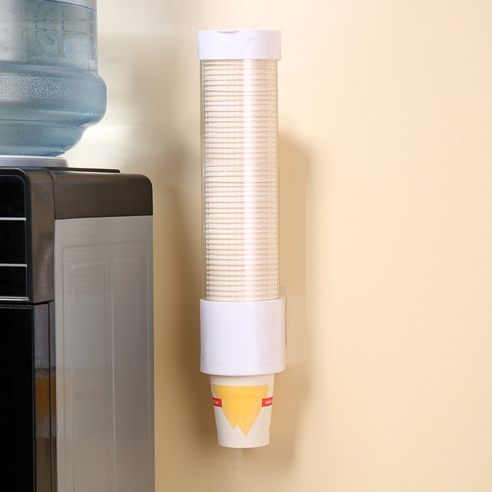 YruYptpaln Cup Dispenser 70 Paper Cups Cup Dispenser One Button Cup ...