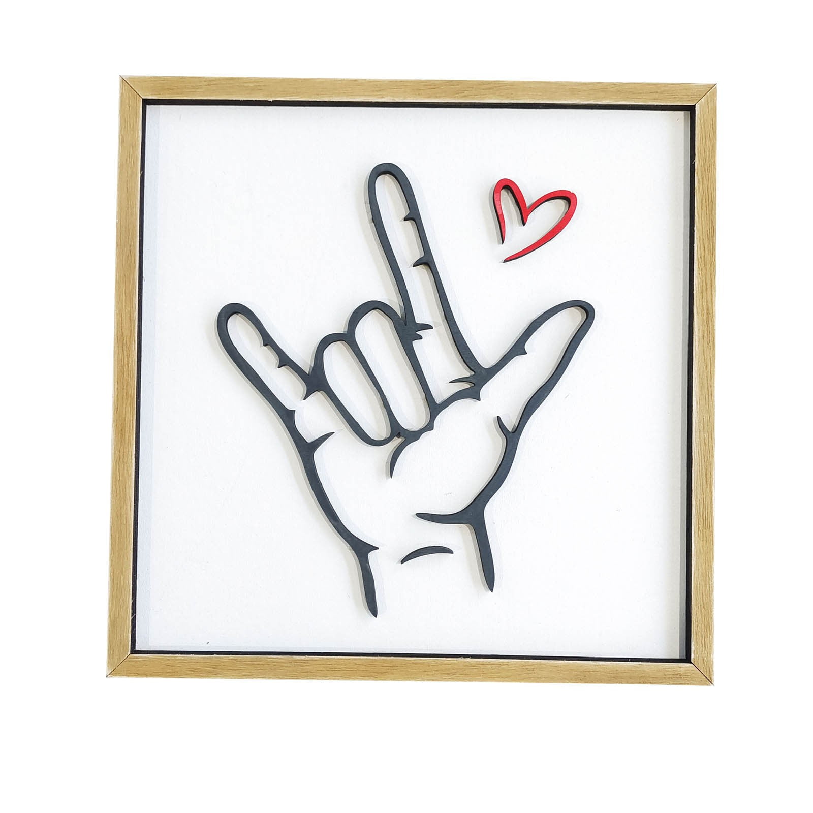 YruYptpaln Donkey Garden Statue Sign Language Sign For I You I You Sign ...