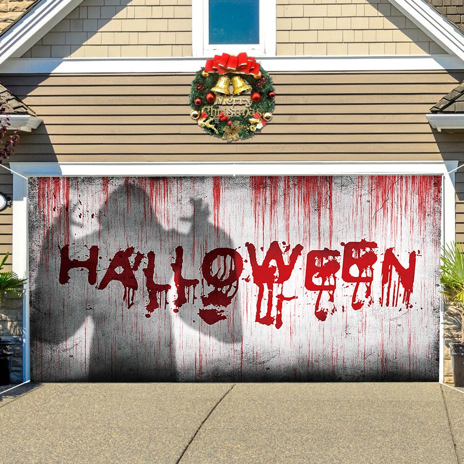 YruYptpaln Garage : Themed Banner With Haunting Graphics For Car ...