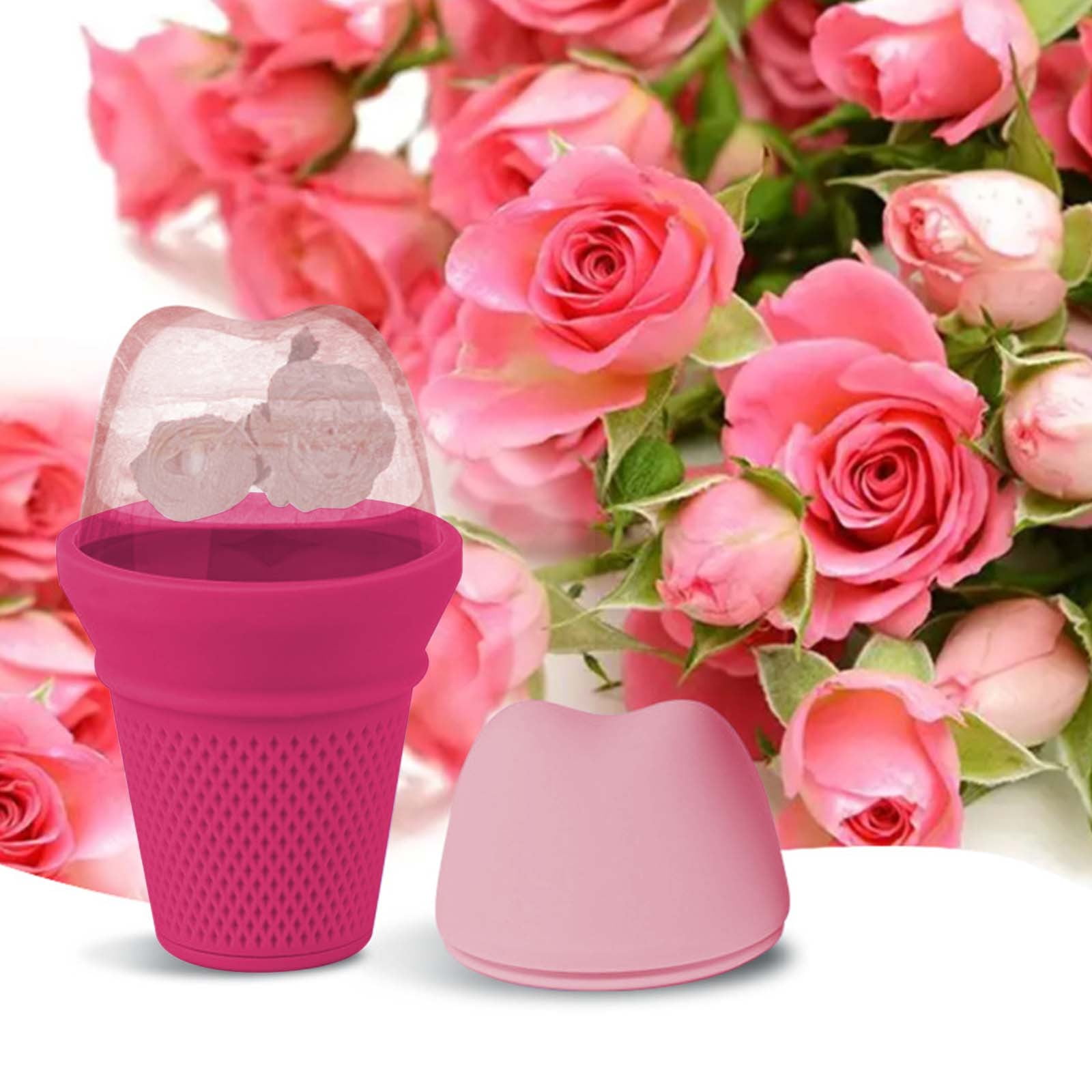 YruYptpaln Ice Pack Silicone Ice Grid Face Facial Ice Stick Roller Face ...