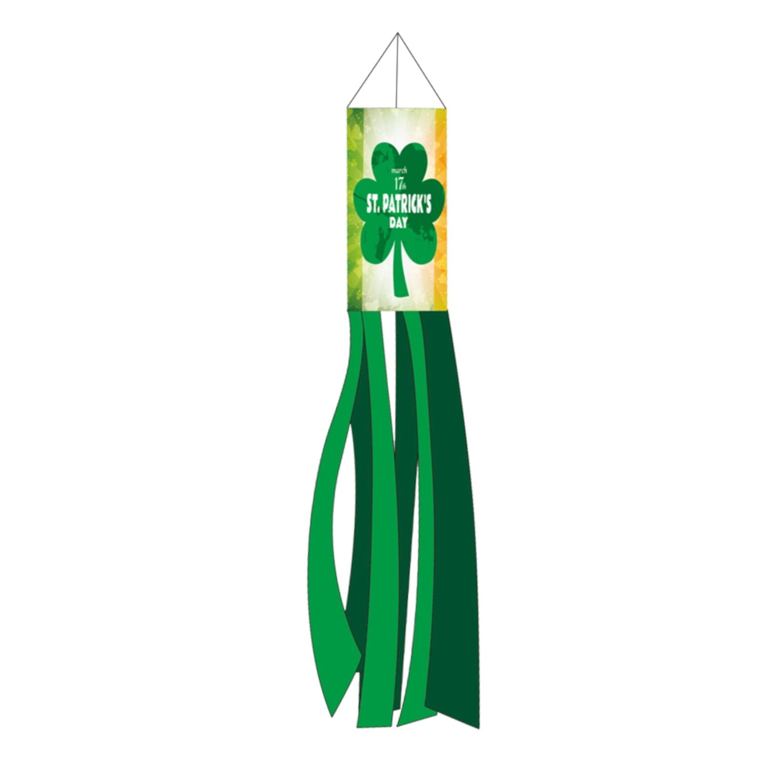 YruYptpaln Stained Glass Hanging Irish Carnival Windsock Flag Windsock ...