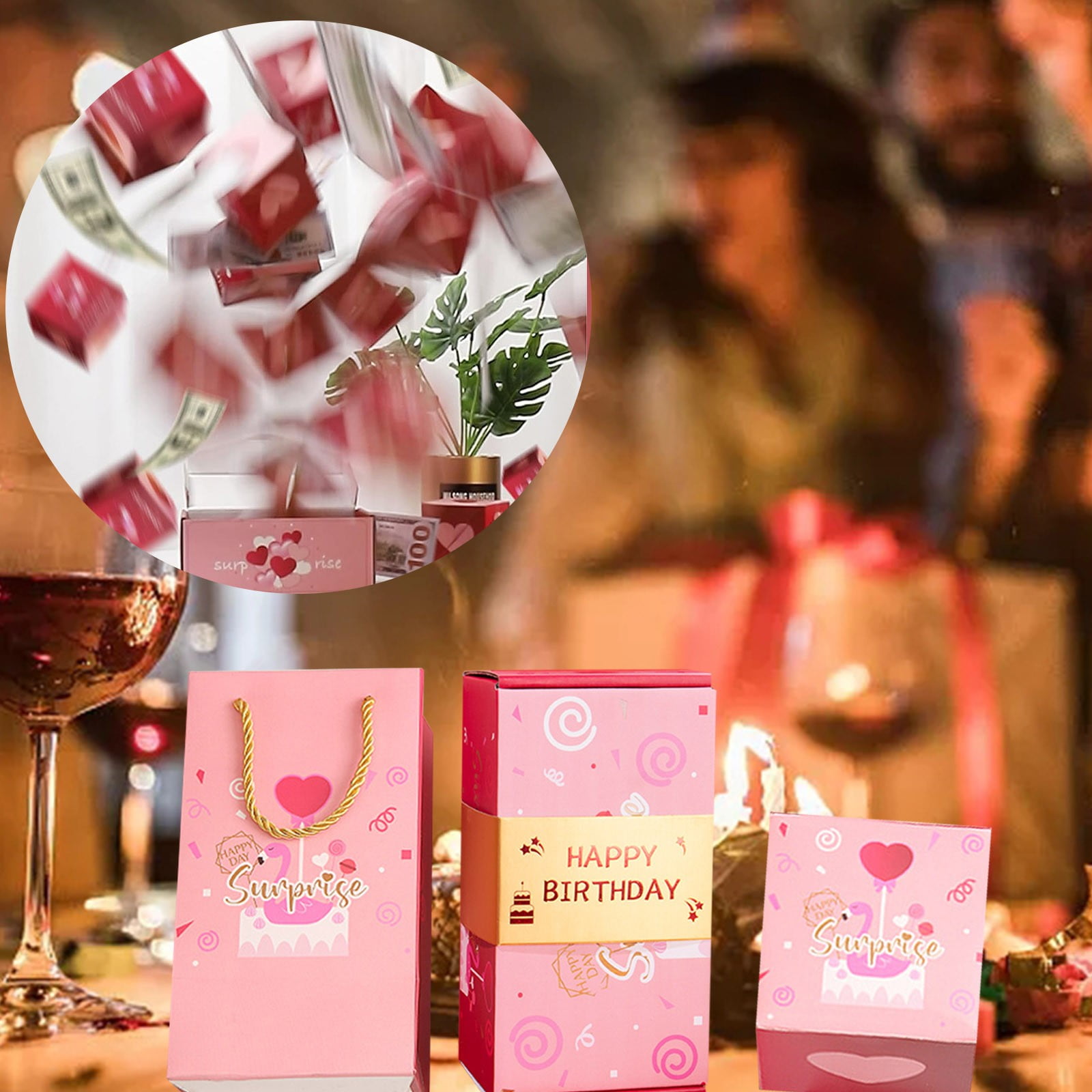 YruYptpaln Jump Up Surprise Explosion Jump Up Surprise Cubes Explosion For For Birthday Party ...