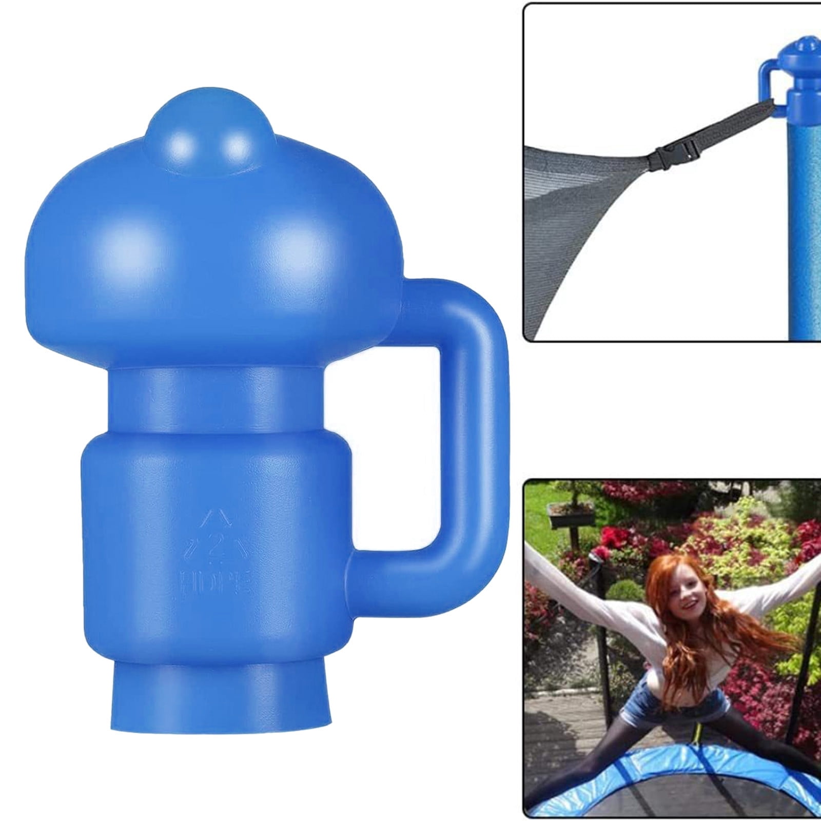 YruYptpaln PP Blue End Cover Trampoline Tube Cover Steel Pole Cover ...