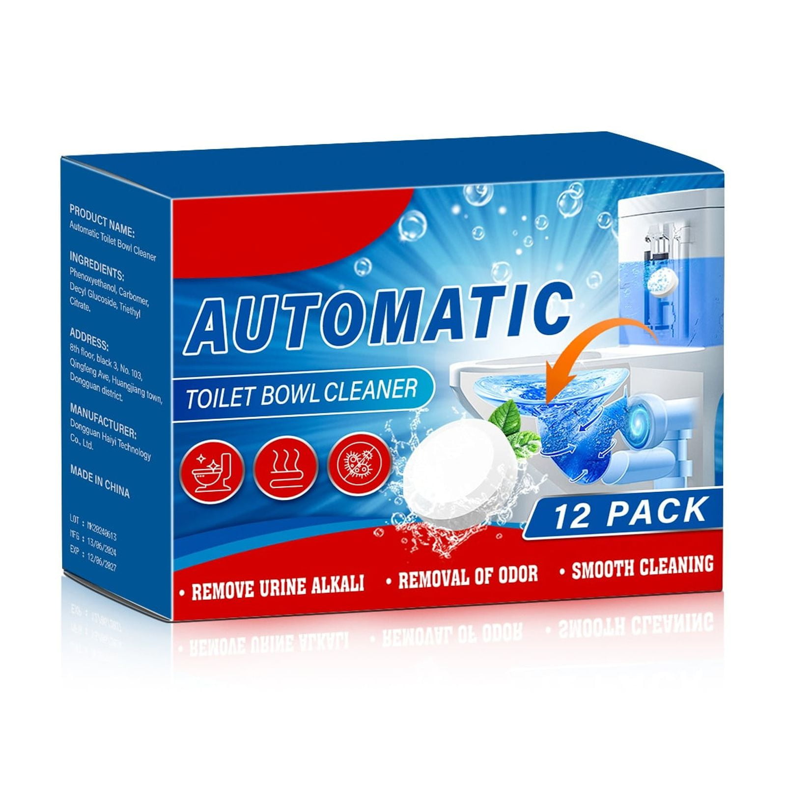 YruYptpaln Pilling Remover Toilet Cleaning Tablets With Active Oxygen ...