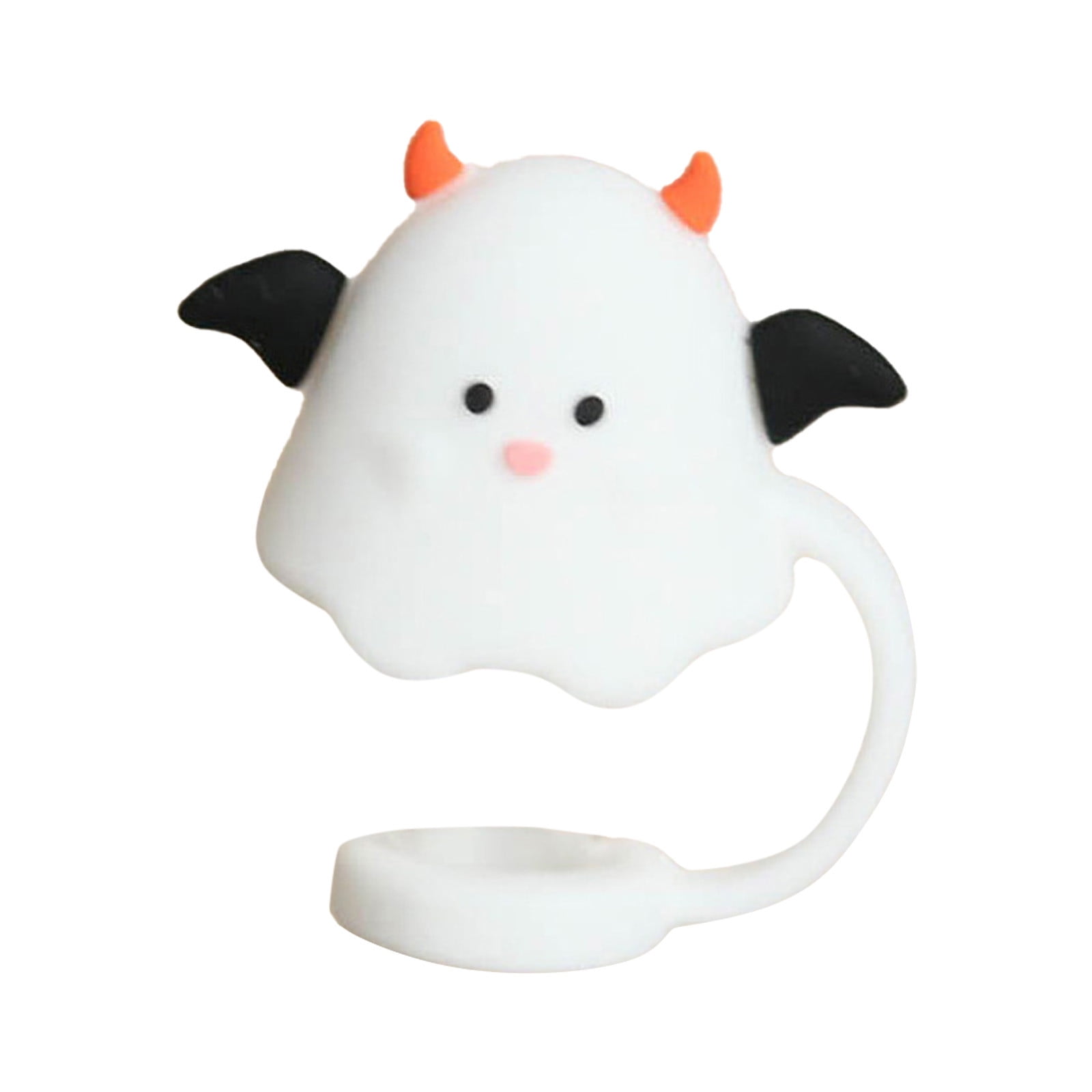 YruYptpaln Rainbow Crinkle Paper Themed Silicone Straw Cover Cap Cute ...