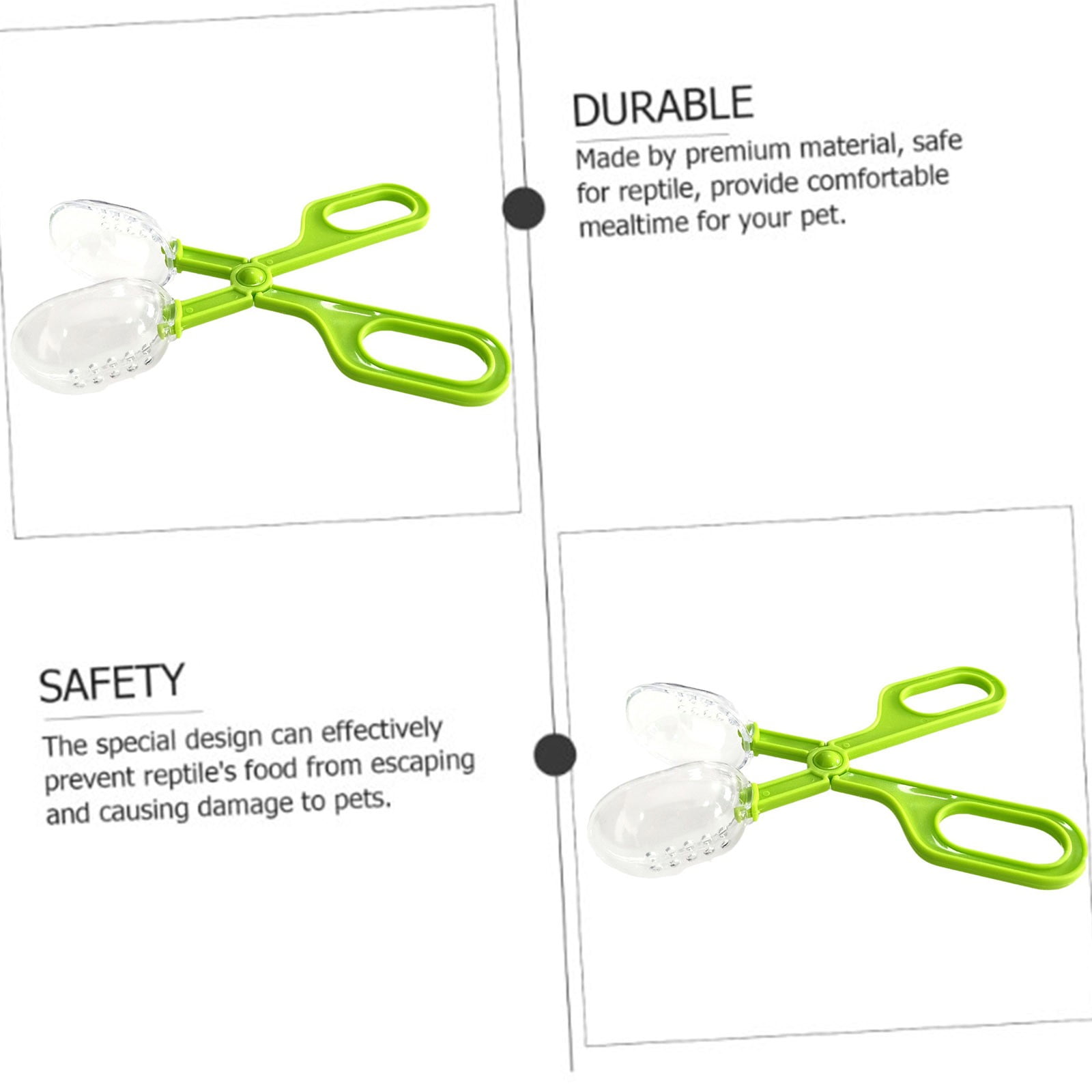 YruYptpaln Removal Clip Reptile Feeding Clip Poop Pliers Reptile ...