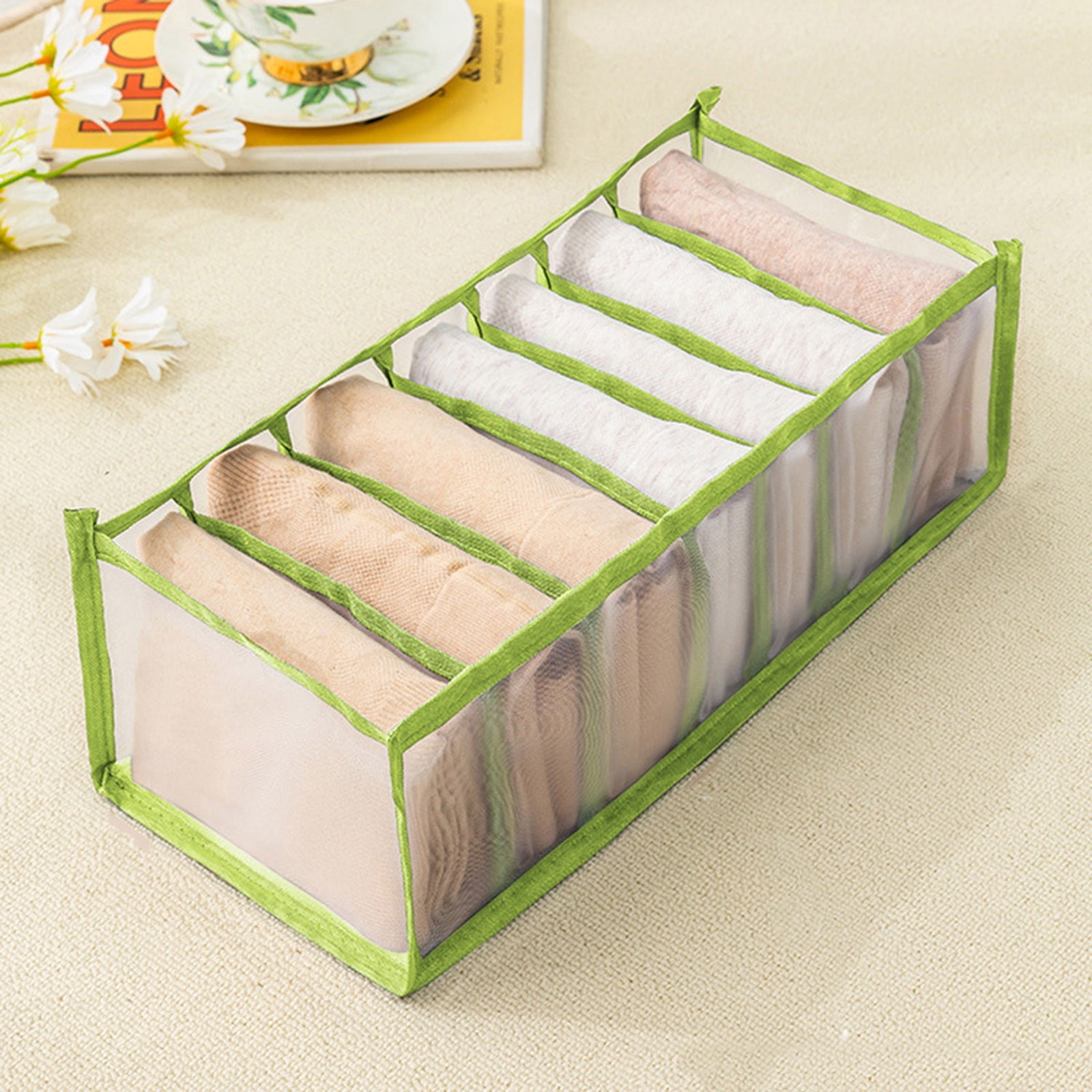 YruYptpaln Shoe Storage with Wheels under Bed Mesh Clothes Storage ...