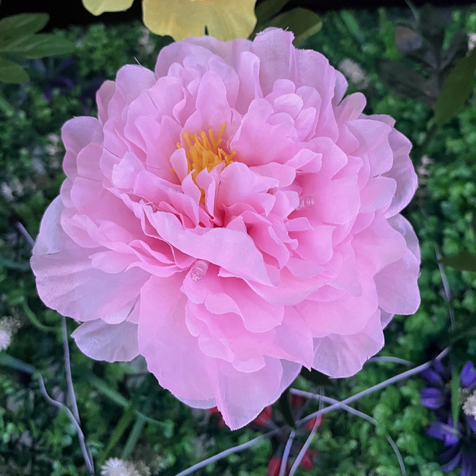 YruYptpaln Solar Peony Flower Ground Plug Lamp Automatic Opening ...