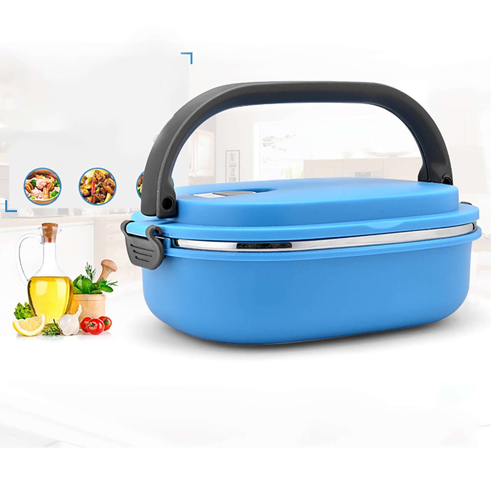 YruYptpaln Stainless Steel Lunch Student Double Insulation Bento ...