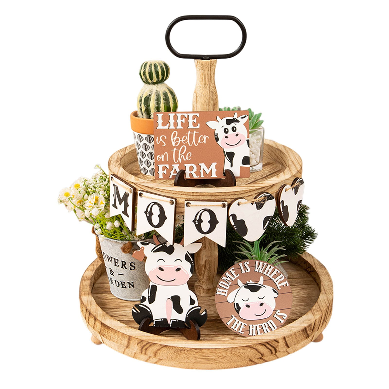 YruYptpaln Tie Tray Wooden Signs Fall Table Centerpieces for Kitchen ...