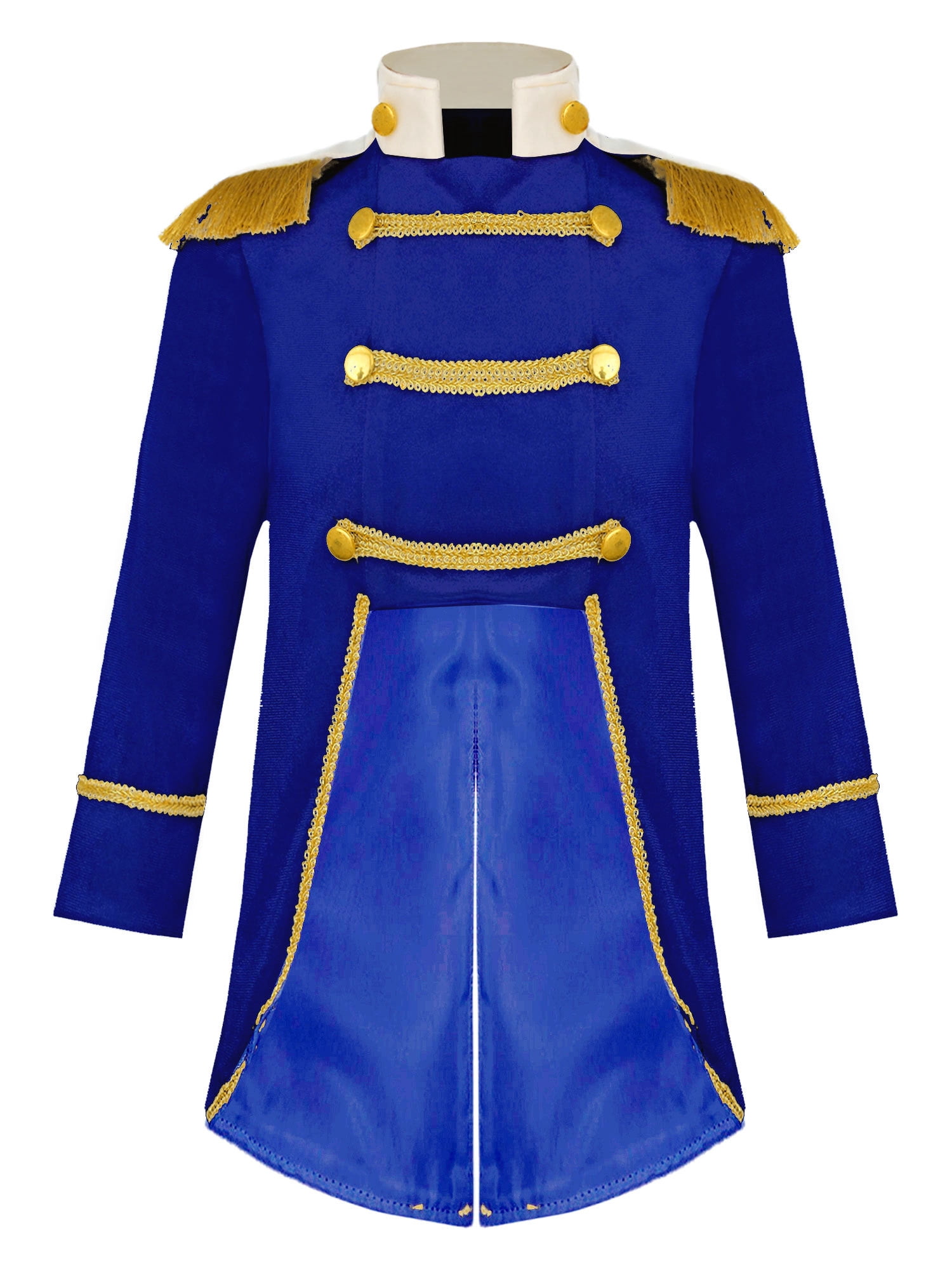 Yruioon Kids Boys Prince Outfits Long Sleeve Gold Fringe Velvet ...