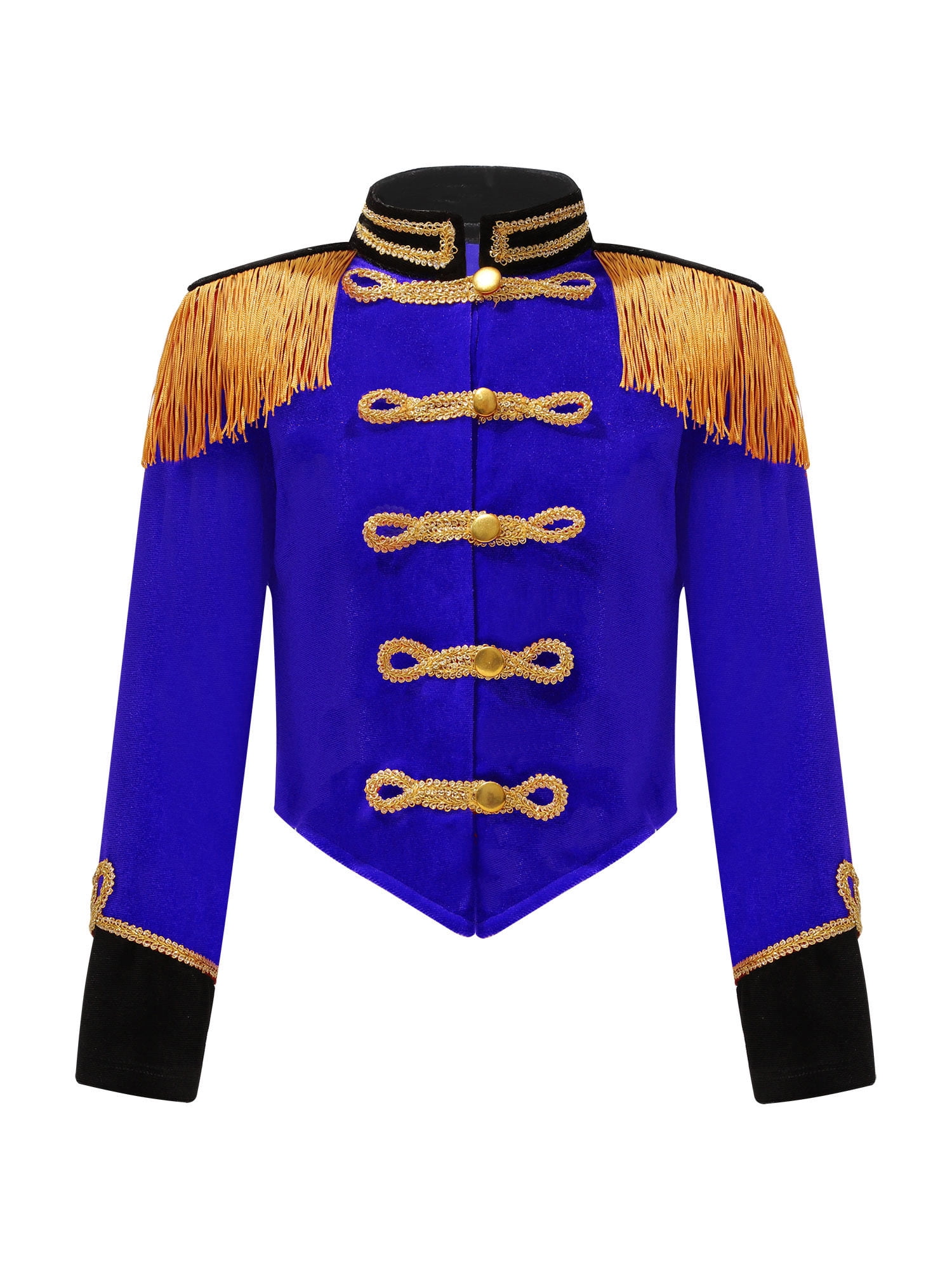 Yruioon Kids Circus Ringmaster Costume Stand Collar Tassel Jacket Coat ...