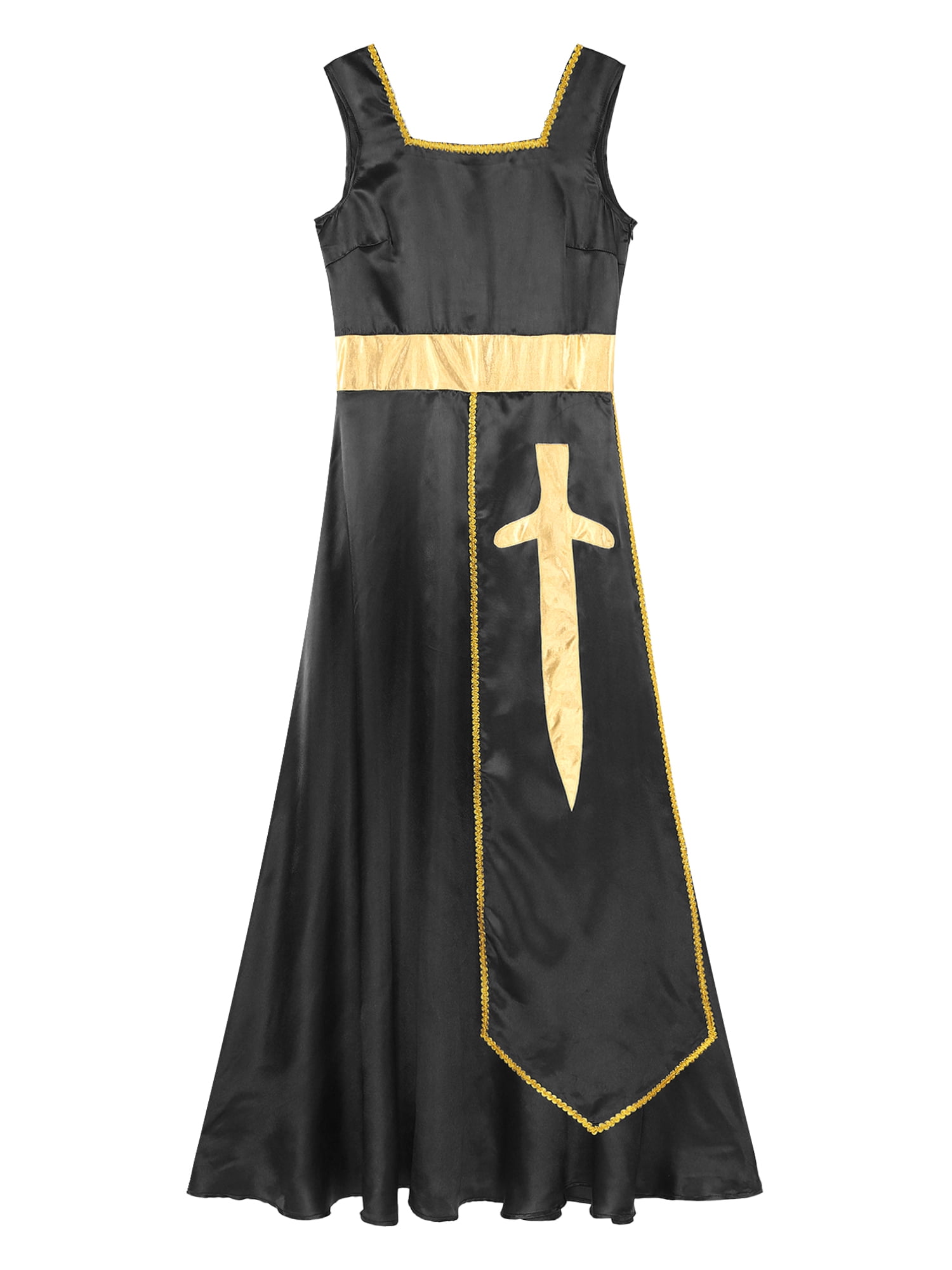 Yruioon Women Metallic Cross Praise Dance Dress Worship Dancewear ...