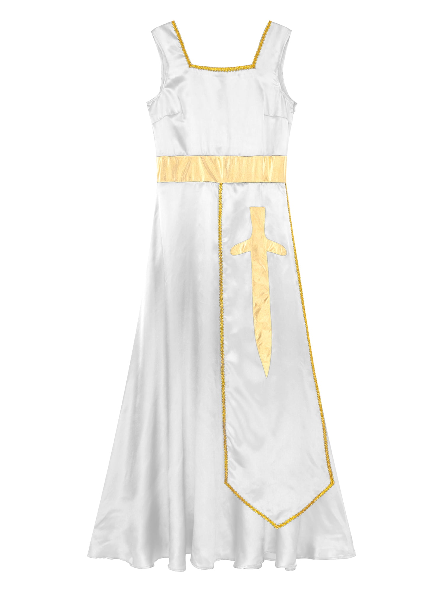 Yruioon Women Metallic Cross Praise Dance Dress Worship Dancewear ...