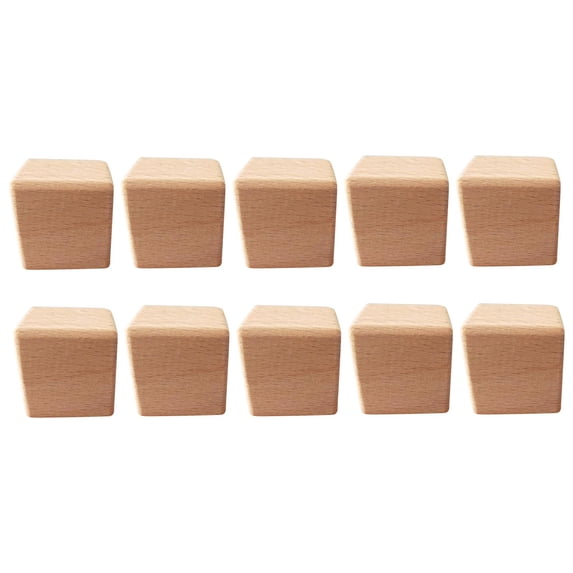 YsXoWiui 10Pcs Small Wooden Cubes Square Blocks for Crafts DIY Projects ...
