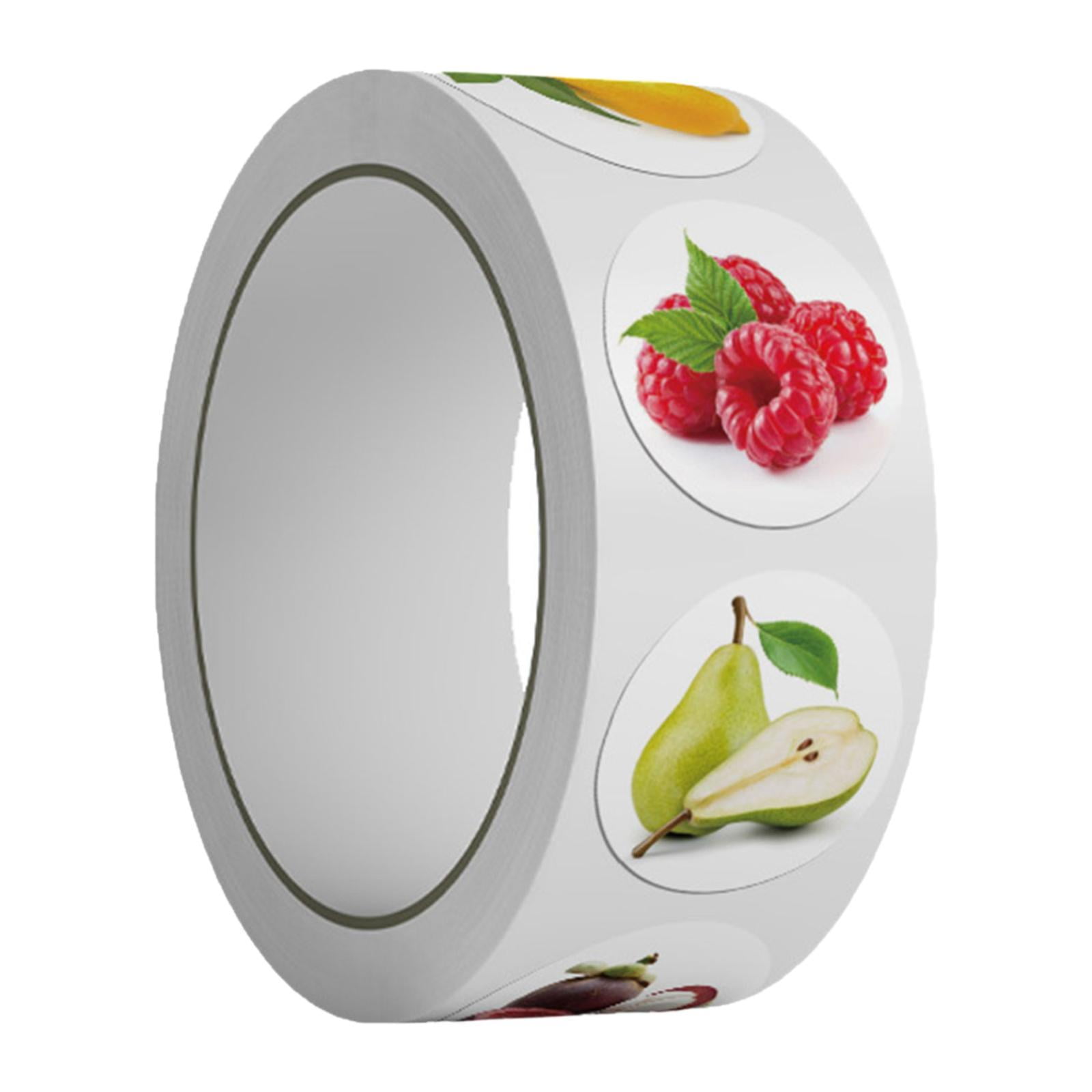 YsXoWiui 500 Counts Sticker Roll DIY Multipurpose Fresh Fruit Pattern ...