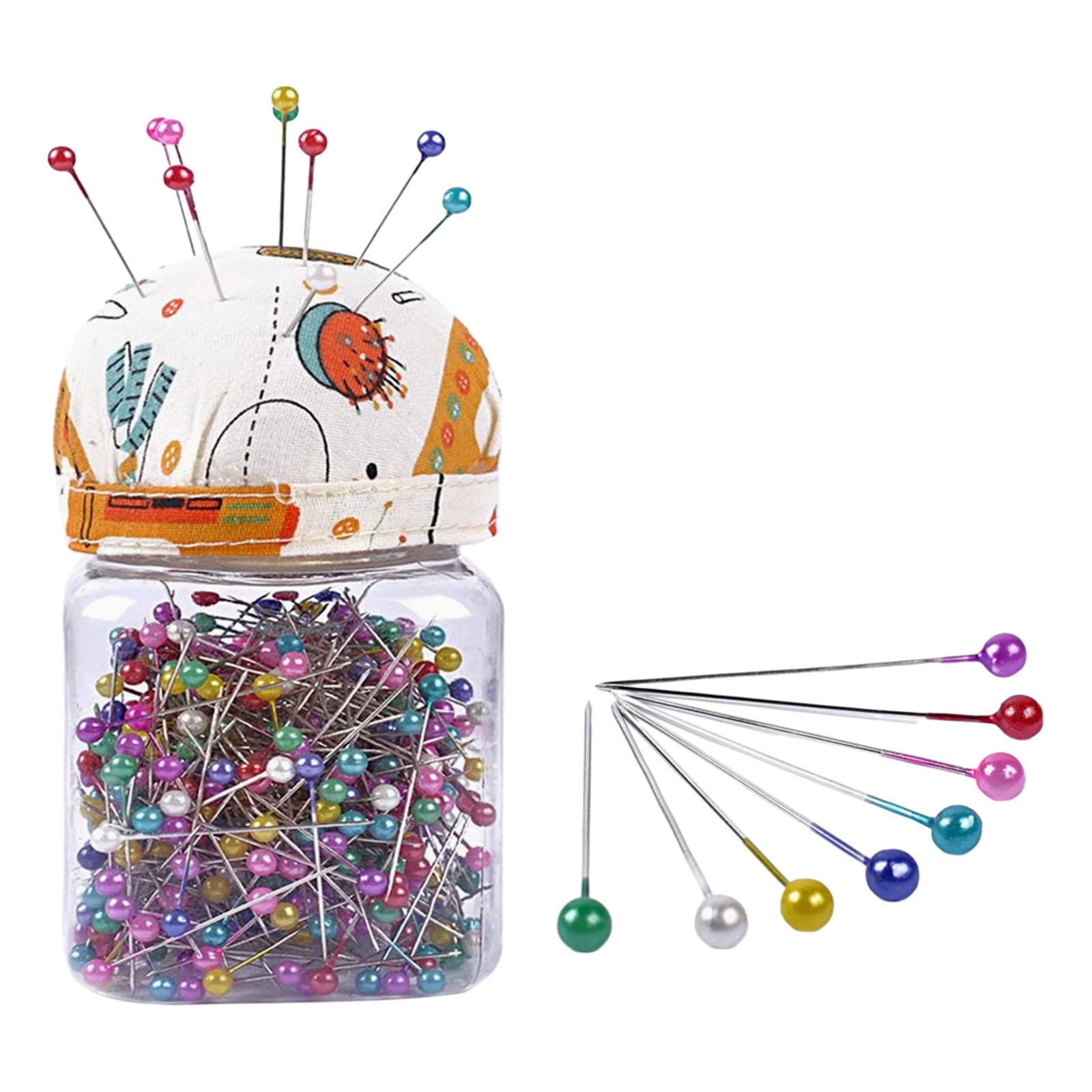 YsXoWiui 500 Pieces Sewing Pins 35mm Long Straight Pin Multicolor ...