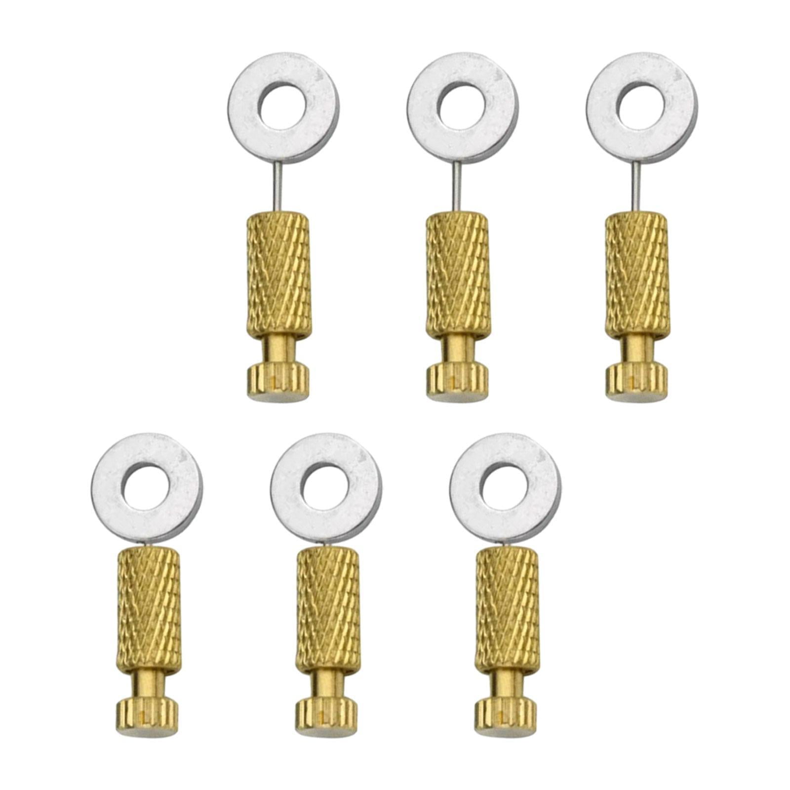 YsXoWiui 6 Pieces Leather Sewing Positioning Pins Practical Brass Fixed ...