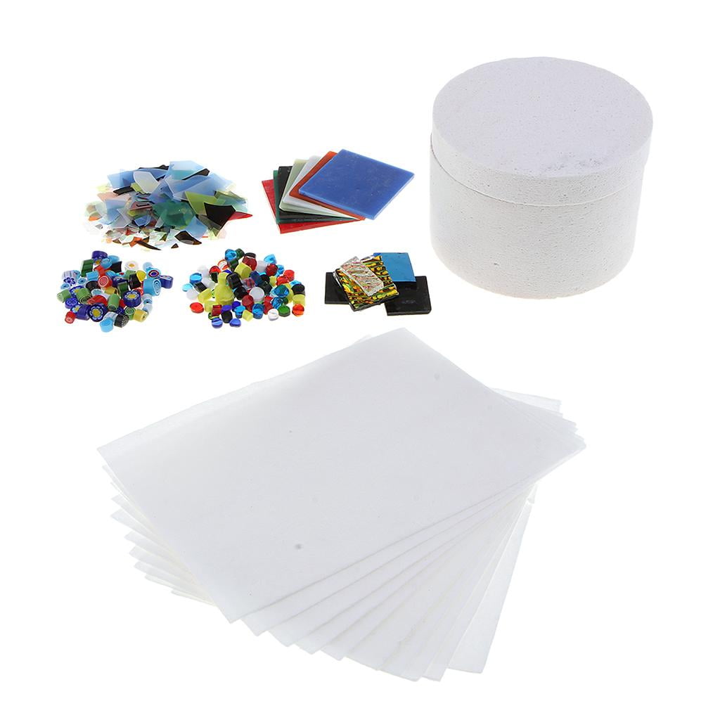 YsXoWiui 7 Pieces Microwave Kiln Kit Including Glass and Ceramic Fiber ...