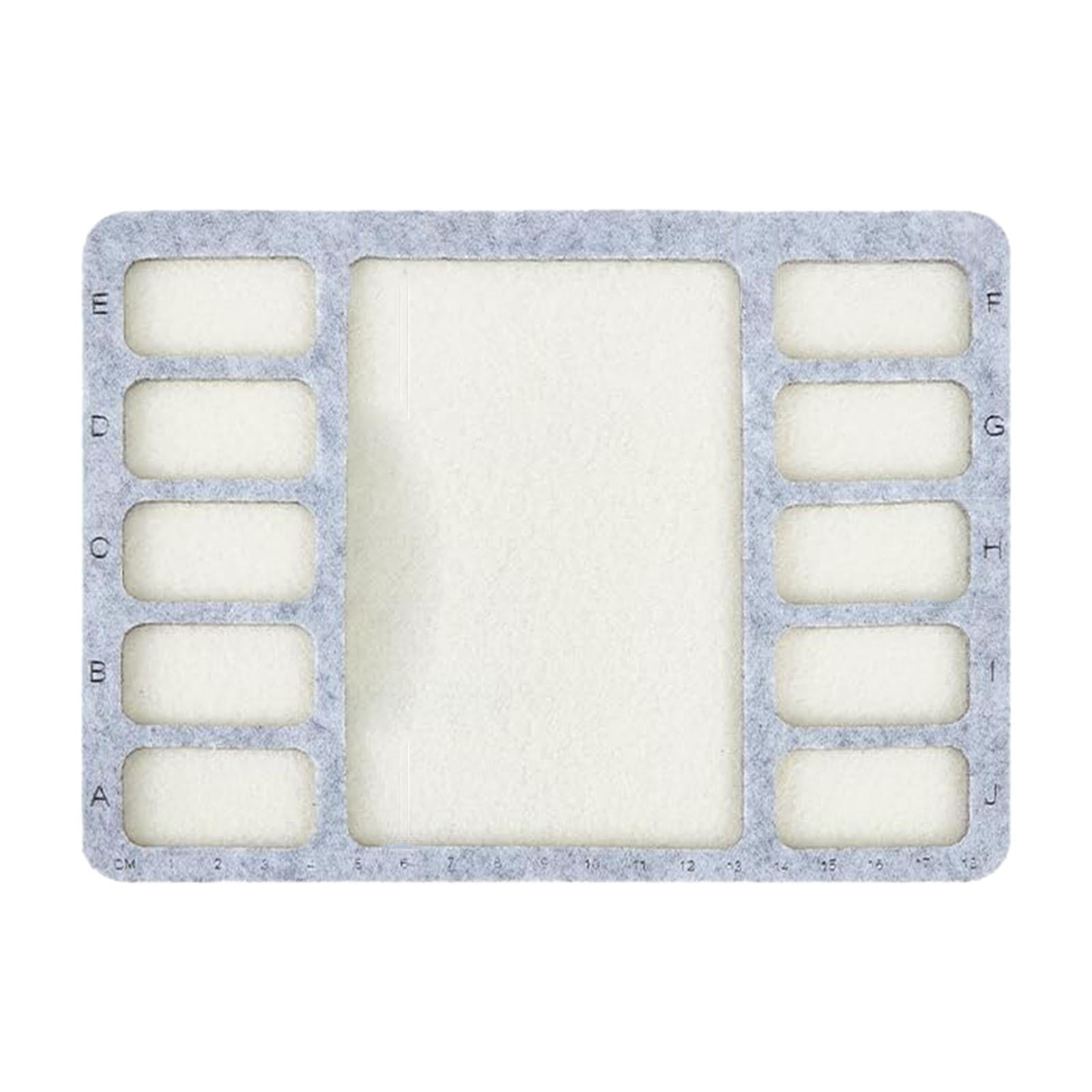 YsXoWiui Bead Mat Bead Design Board with Compartments, Soft Surface ...