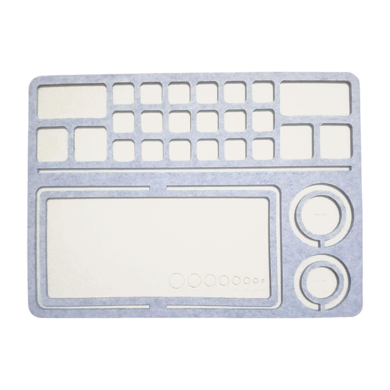 YsXoWiui Bead Mat Bead Design Board with Compartments, Soft Surface ...