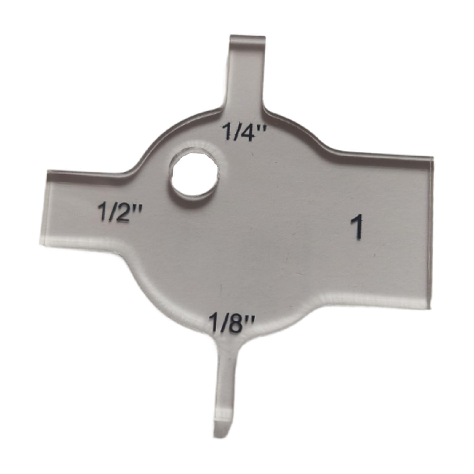 YsXoWiui Clear Acrylic Spacing Gauge 1/8in 1/4in 1/2in 1 in DIY ...