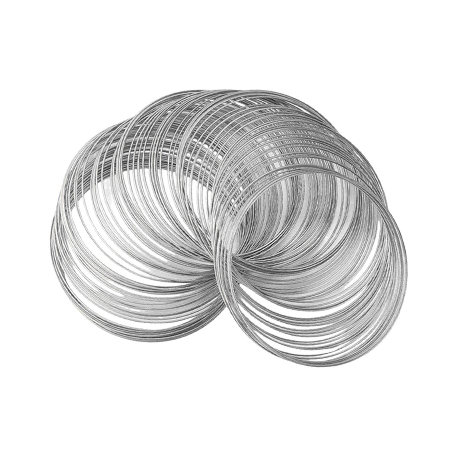 YsXoWiui Jewelry Wire, 100 Loops, Stainless Steel Wire, Beading Wire ...