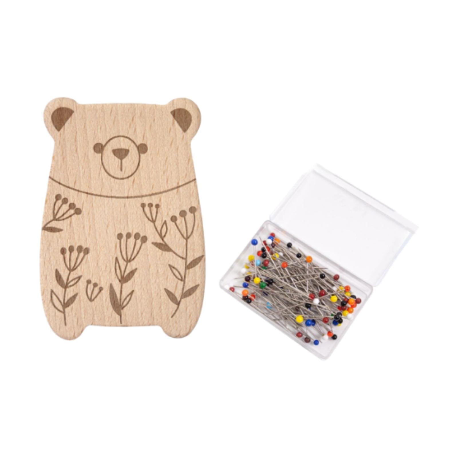 YsXoWiui Minder with Pin Kit Cartoon Portable Sewing Pin Minder ...