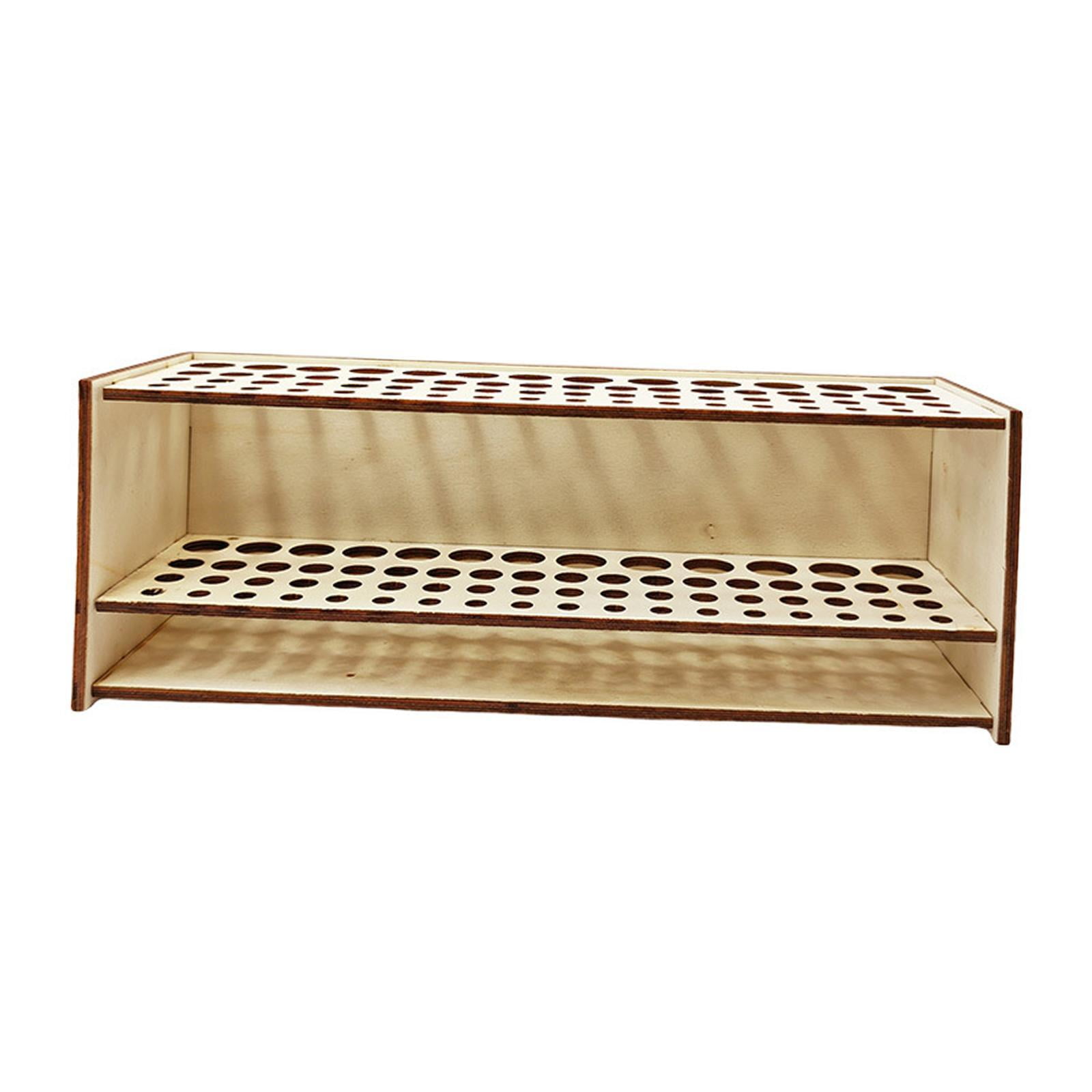 YsXoWiui Paint Brush Rack Stand, Wooden Paintbrush Stand, Professional ...