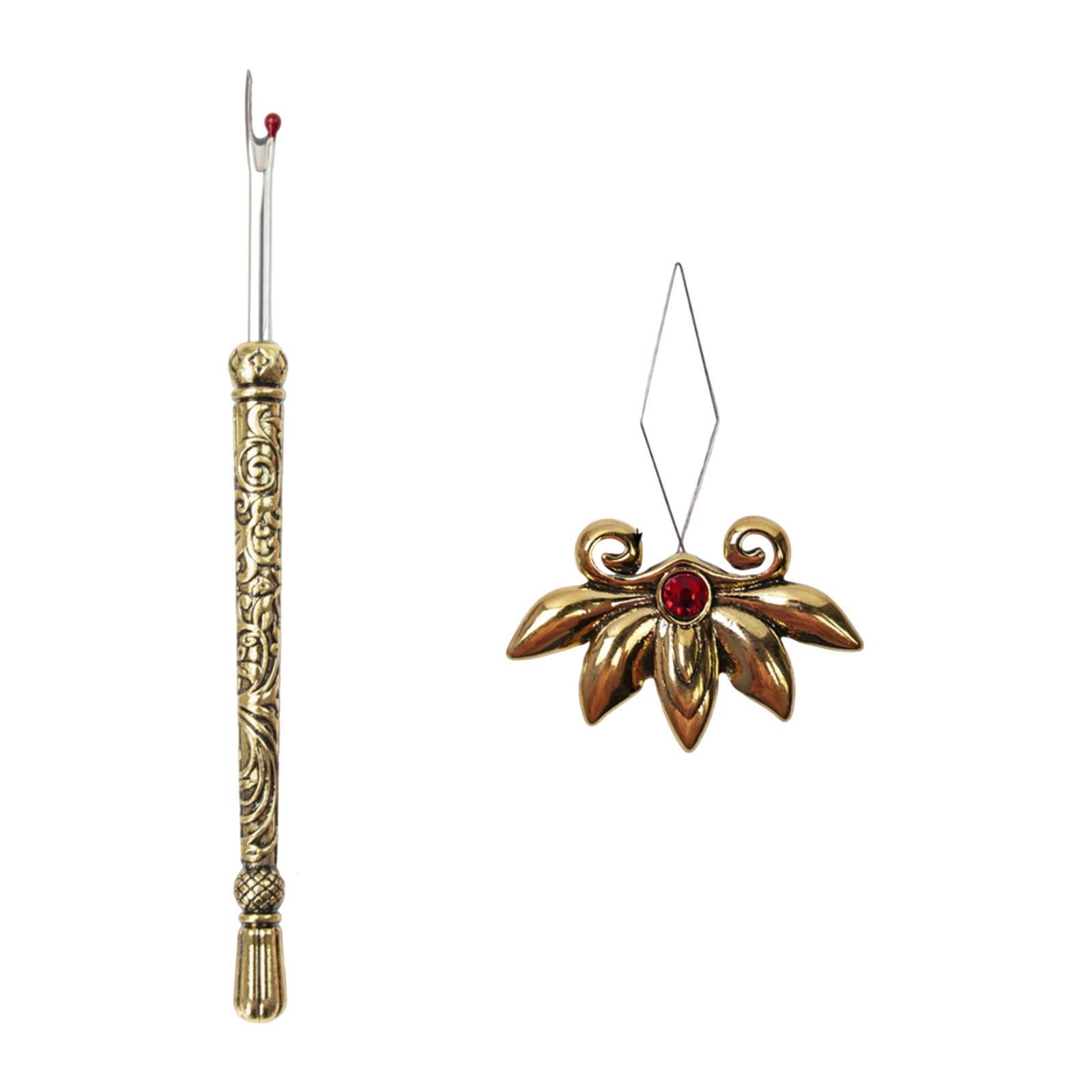 YsXoWiui Threader Seam Ripper Set Thread Unpicker 2 in 1 Easy to Carry ...