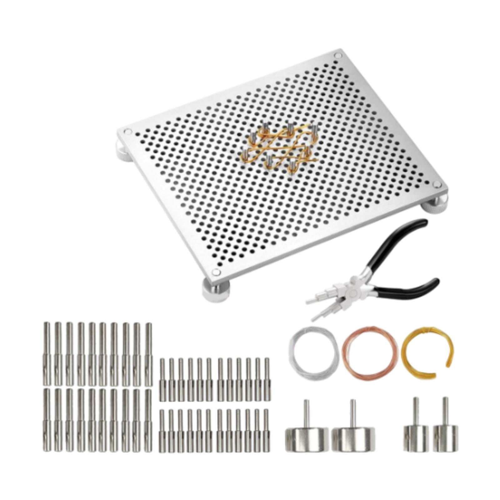 YsXoWiui Wire Bending Jig Jewelry Making Tools Set 30 Metal Pegs ...