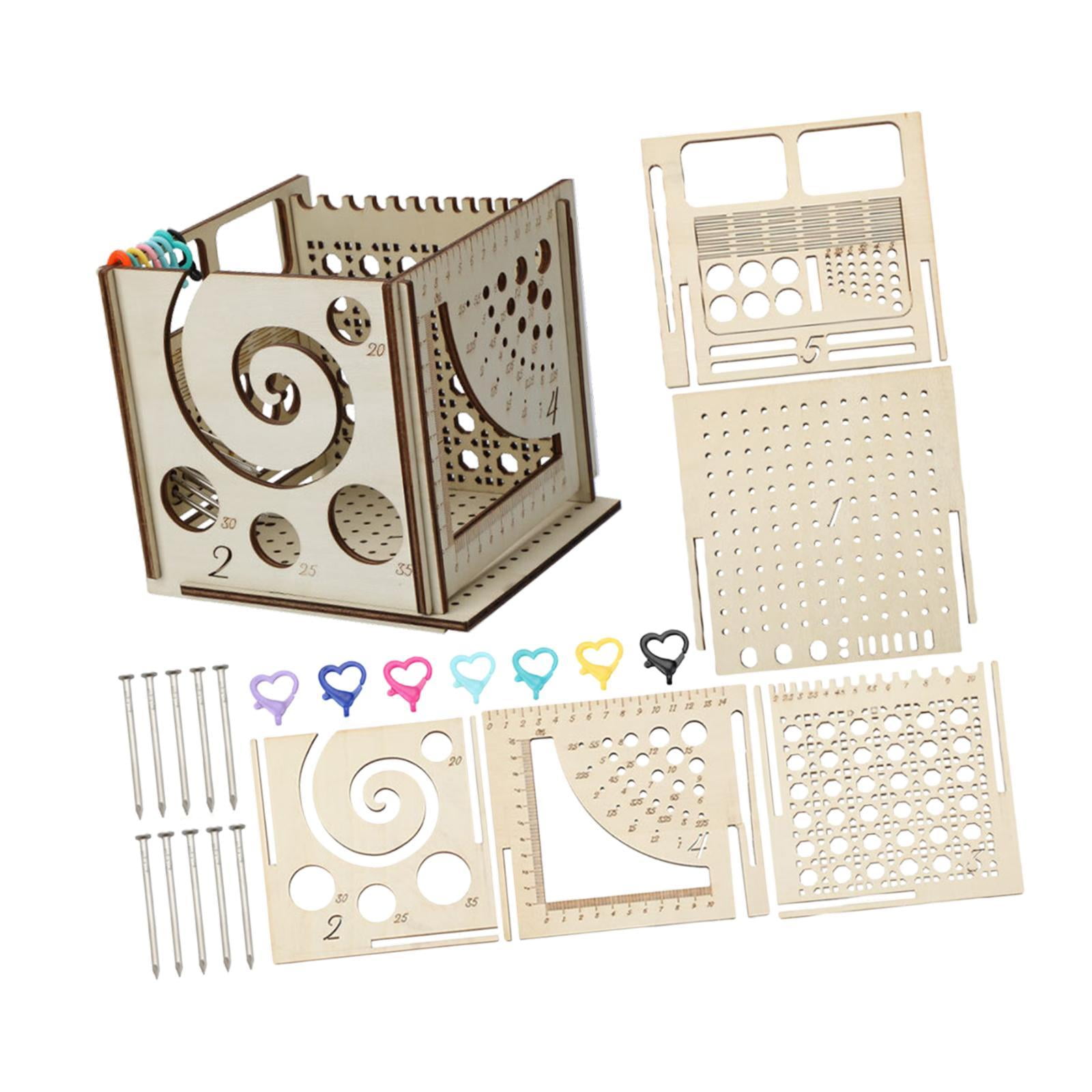 YsXoWiui Wooden Yarn Bowl Yarn Container Multipurpose Crocheting ...