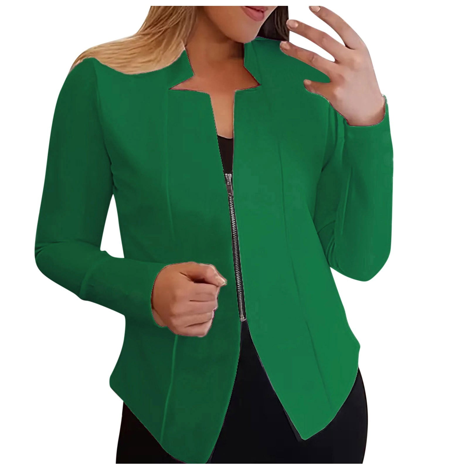 Ysiyy Blazers For Women Business Casual Button Work Office Jackets Blazer Open Front Long Sleeve