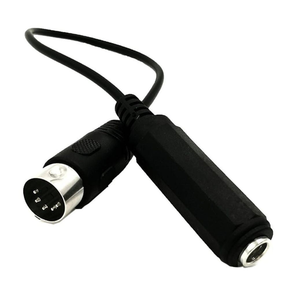 Ysmooiuy 0.3 Meter 6.35mm 1/4inch to 5 Pin DIN Adapter Cable Cord ...