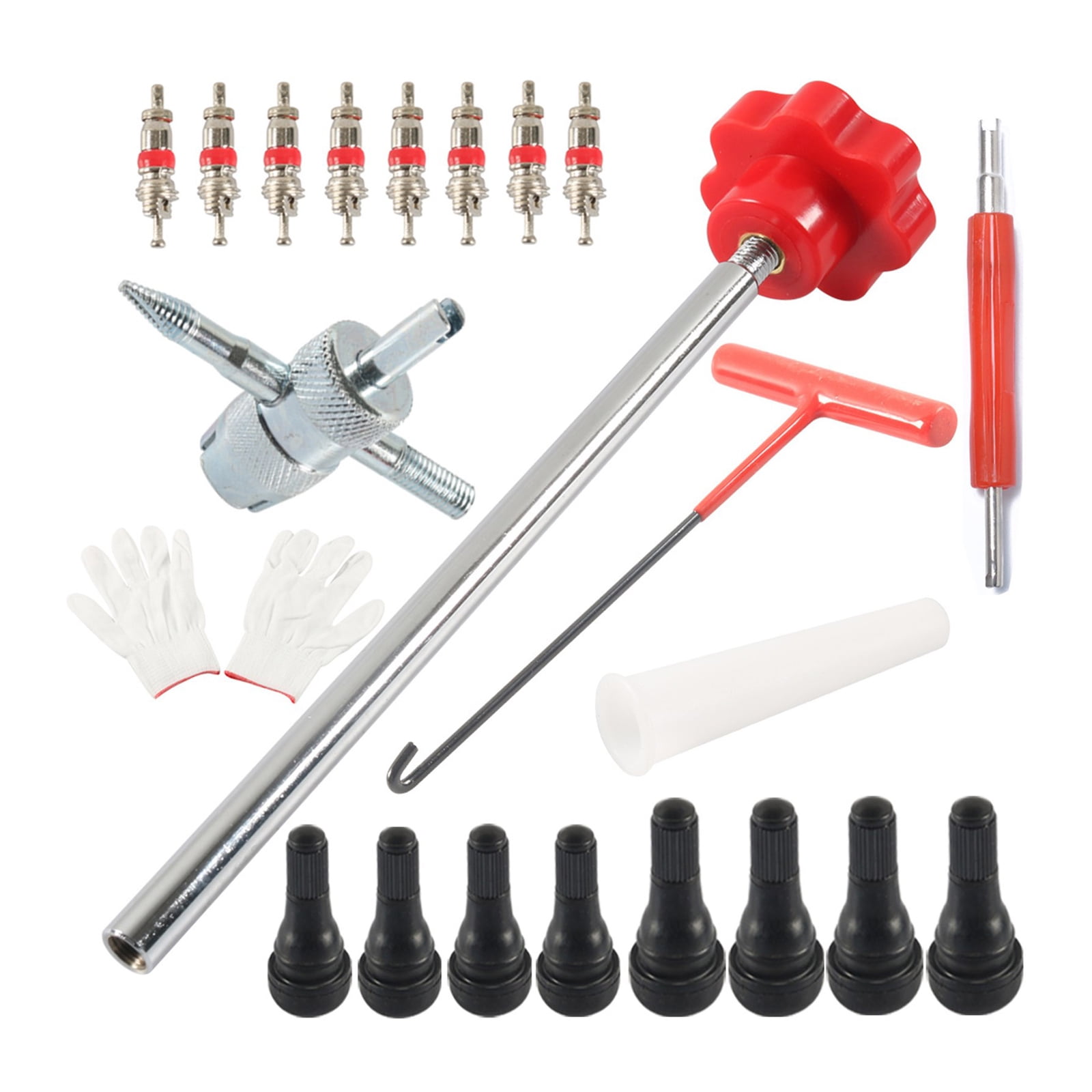 Ysmooiuy 22pcs Tire Repair Cores Tool set Comprehensive Tire Repair ...