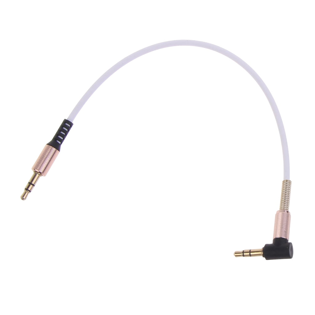 Ysmooiuy 3.5mm Male to 3.5mm Male Cable Extension Line 90 Degree Short ...