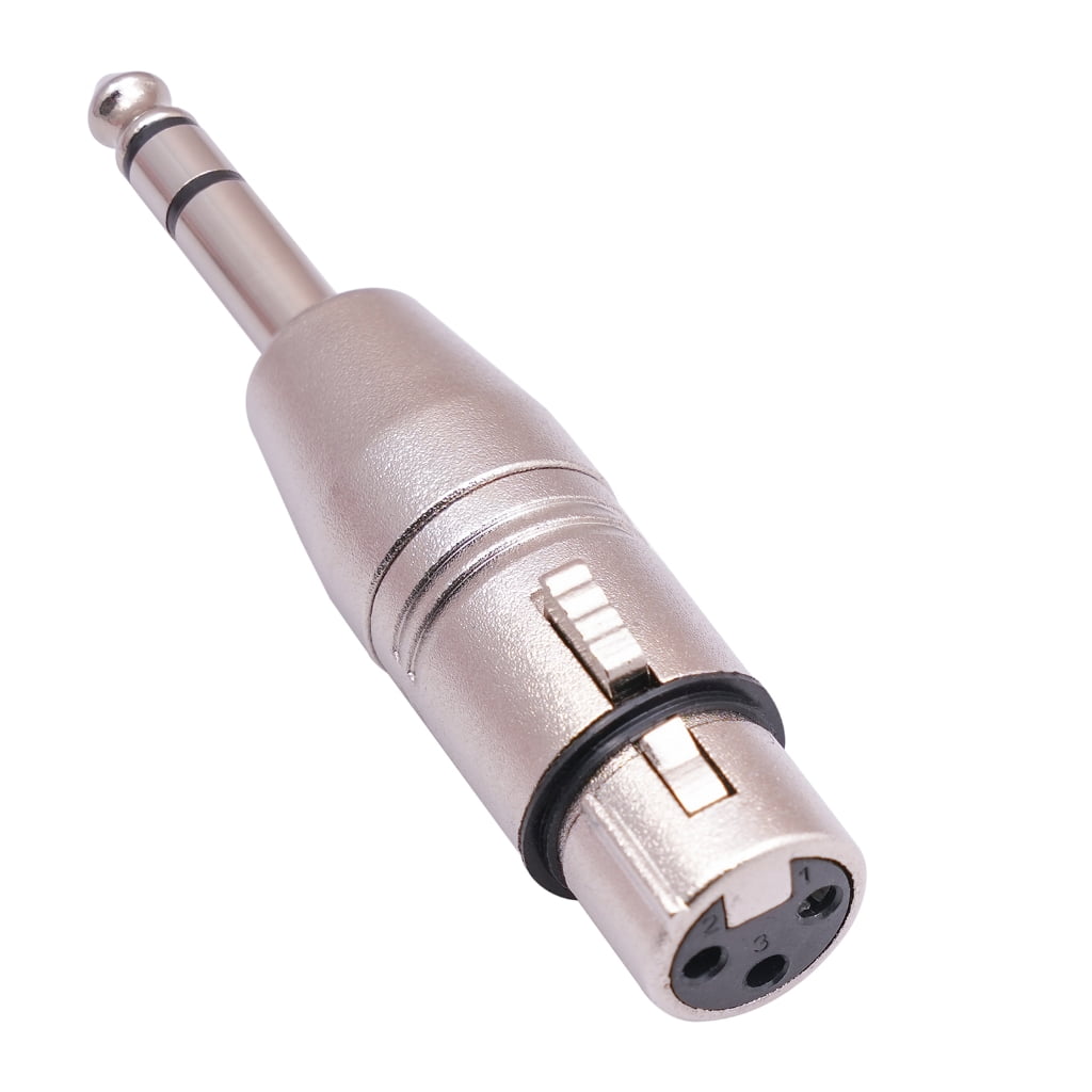 Ysmooiuy 6.35mm 1/4 Inch to Microphone Adapter, Stereo 6.35mm Male to ...