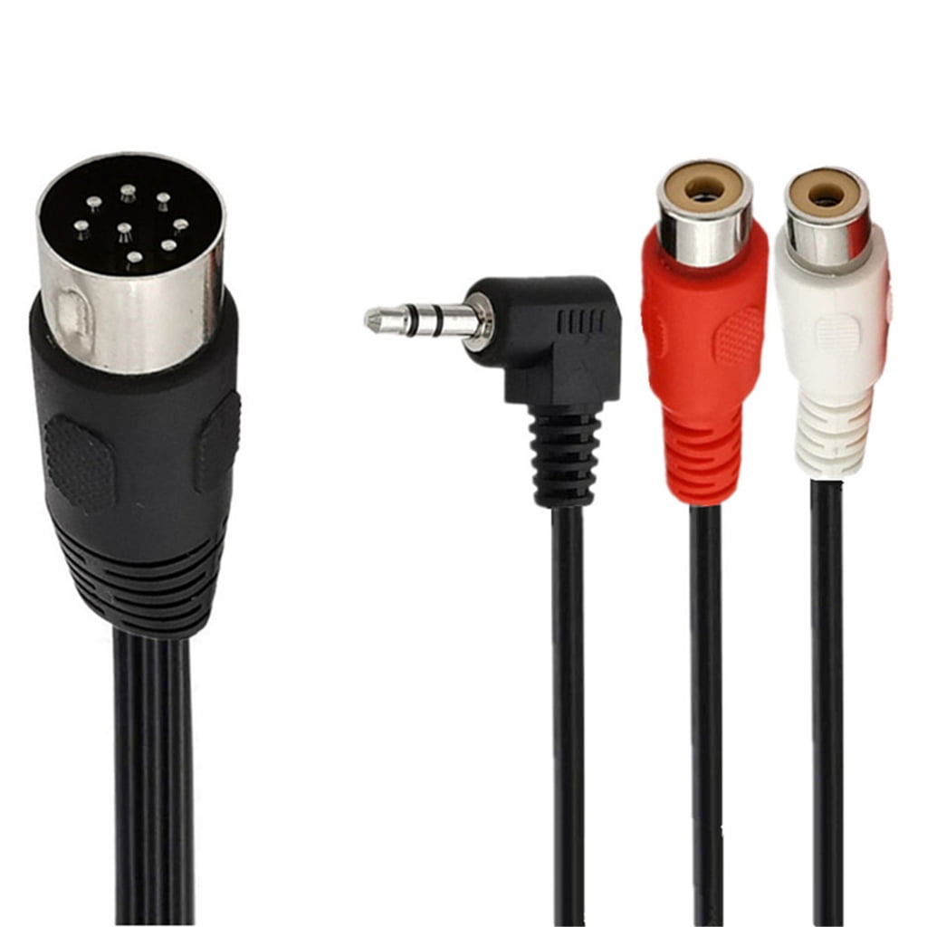 Ysmooiuy 8Pin DIN to 3.5mm Cable 8Pin DIN Plugs Male to 3.5mm Male ...