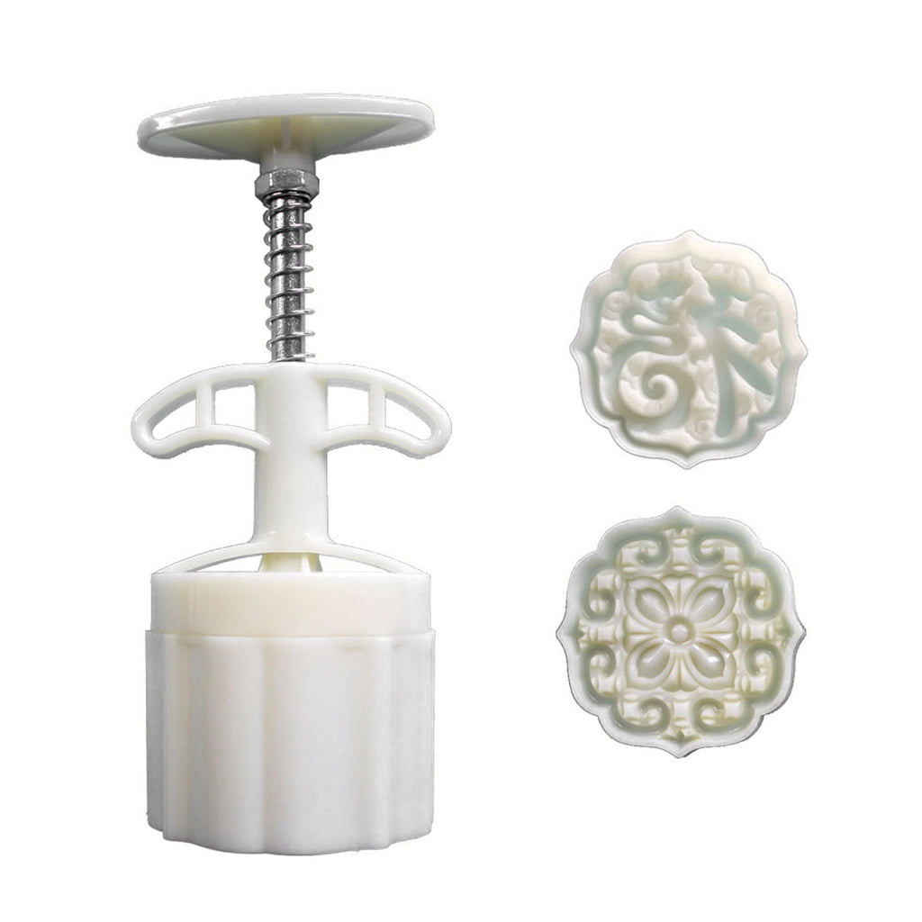 Ysmooiuy Chinese Mold with Stamp Festival Cake ABS Plastics Mold Hand ...