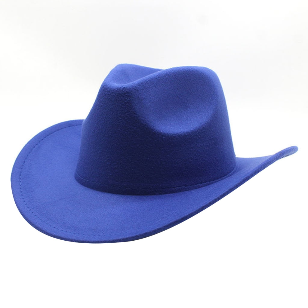 Ysmooiuy Cowboy Hat Wide Brim Knight Hat for Disco House Cocktail ...