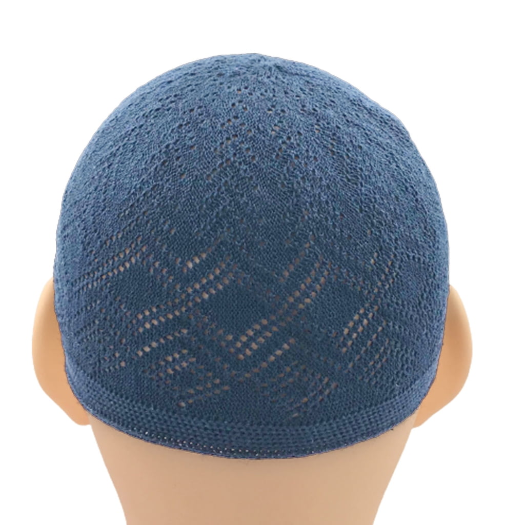 Ysmooiuy Muslims Cototn Kufi Prayer Hat Taqiyah Takke Skull Caps Men ...